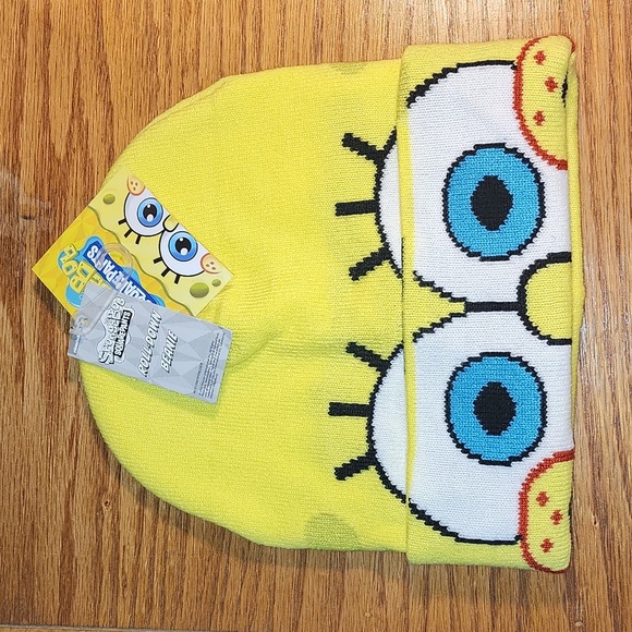 Nickelodeon | Accessories | Spongebob Squrepants Roll Down Beanie Mask ...